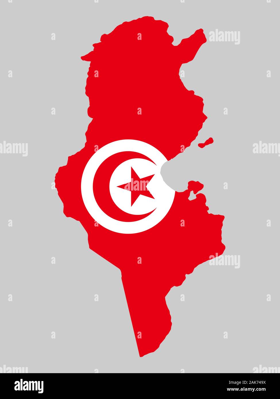 Tunisia Map flag Vector illustration eps 10 Stock Vector Image & Art - Alamy