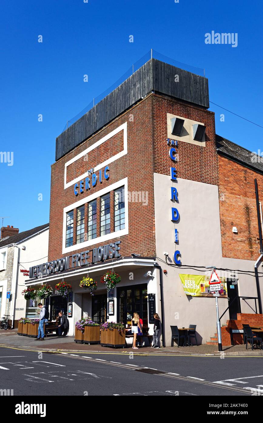 The Cedric Public House along Fore Street, Chard, England, UK Stock ...