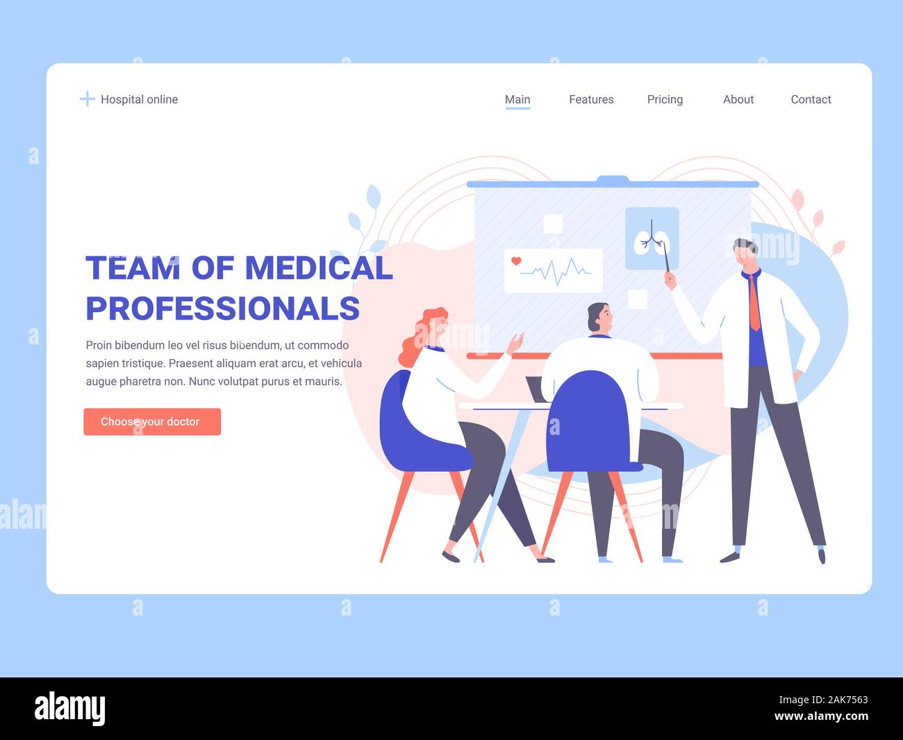 Meeting doctors people in Stock Vector Images - Alamy