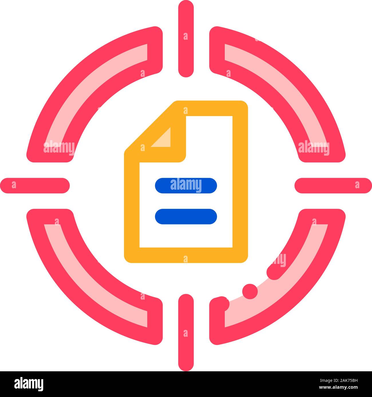 New Goal-New Contract Icon Vector Outline Illustration Stock Vector ...