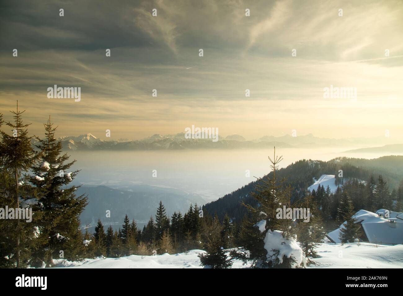 Breathtaking sunset over frozen hi-res stock photography and images - Alamy