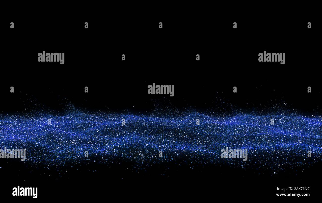 The blue dust spread like waves of water. A pile of golden sand near ...