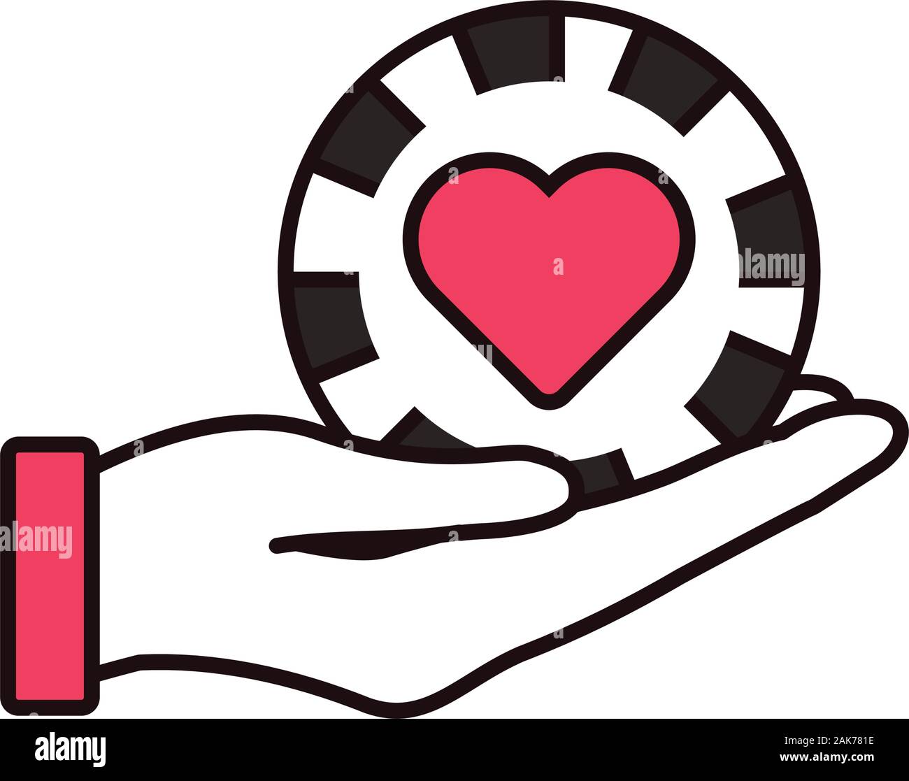 Human hand chip Stock Vector Images - Alamy