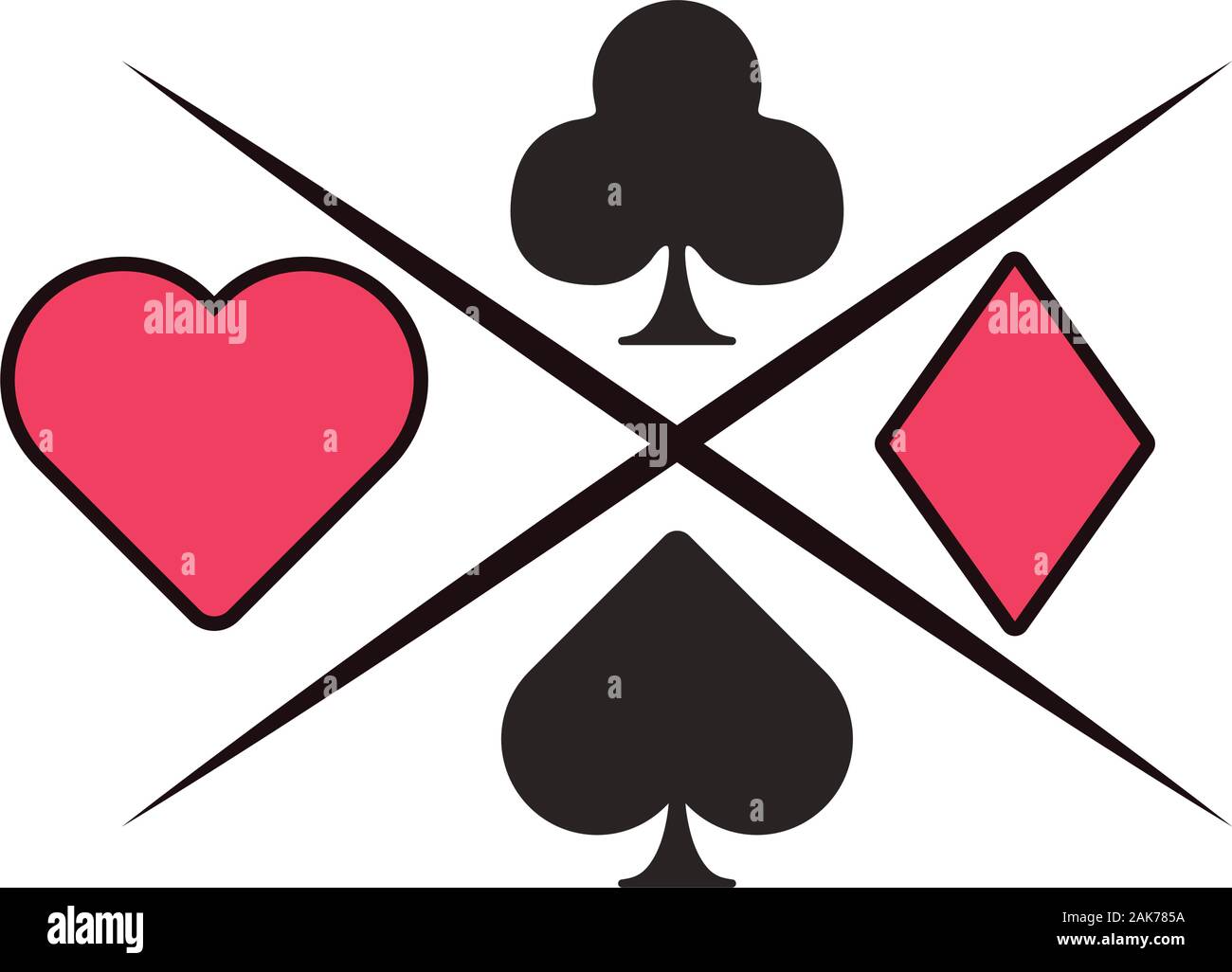 casino poker set figures icon Stock Vector Image & Art - Alamy
