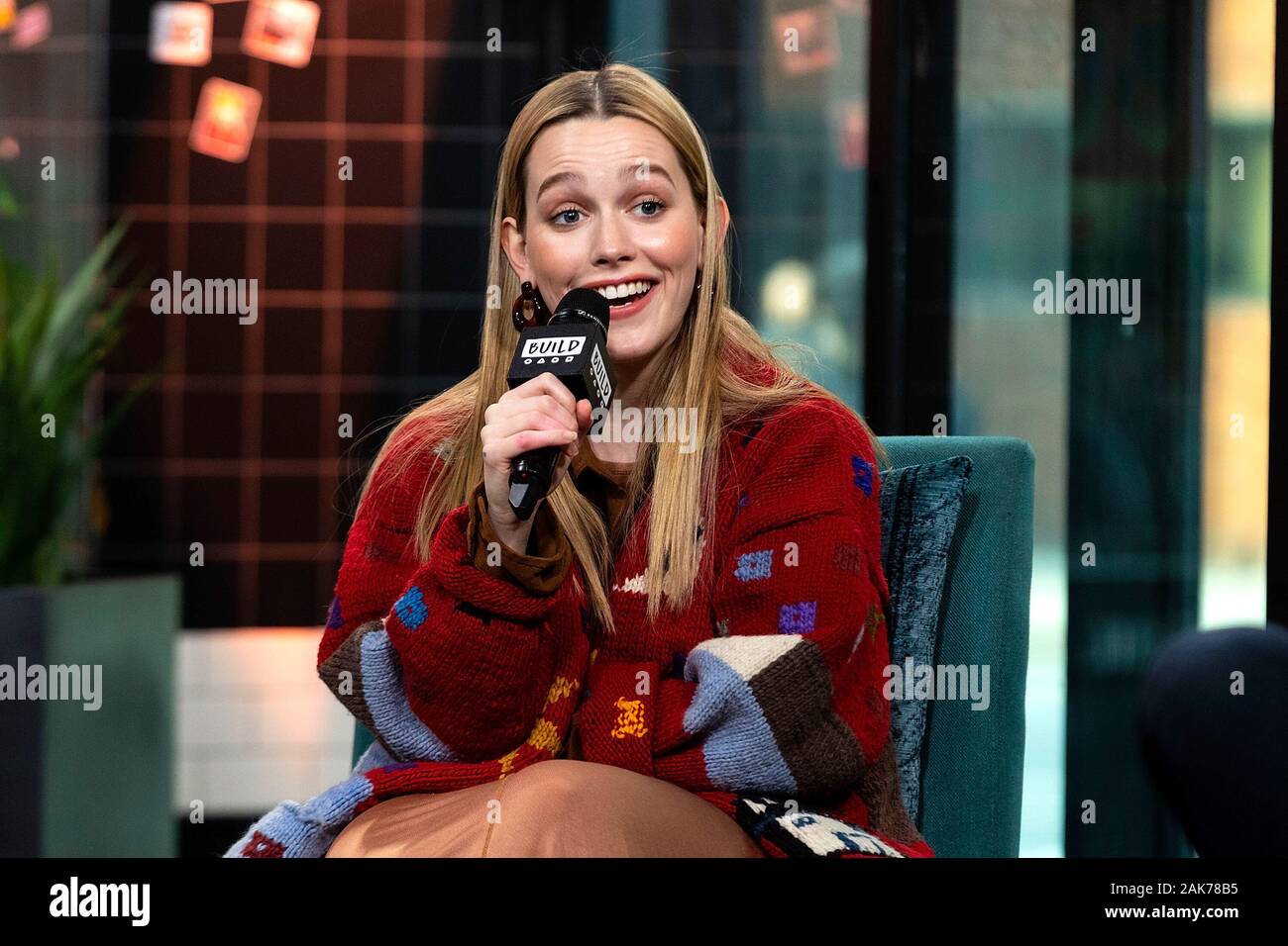 New York, NY, USA. 7 January, 2020. Victoria Pedretti visits the BUILD ...