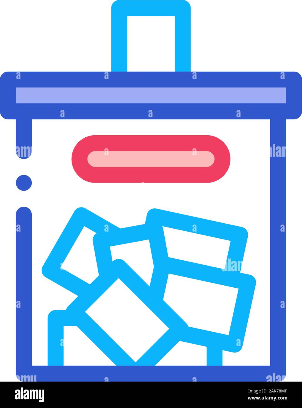 Ballot Box Icon Vector Outline Illustration Stock Vector Image & Art ...