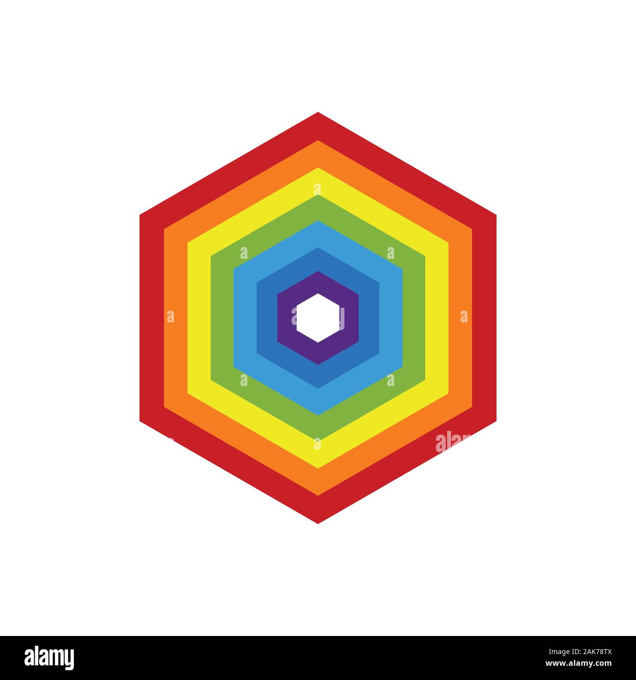 Colorful Rainbow Vector Illustration. Color Rainbow Cloud Vector Stock ...