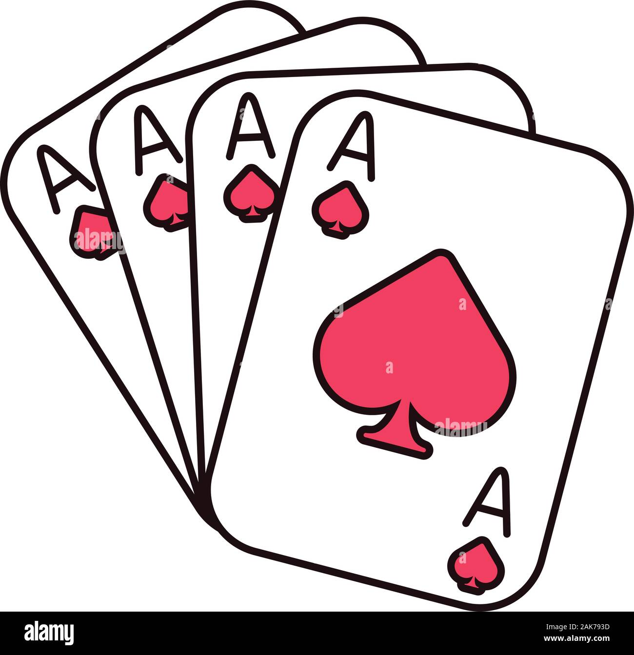 Spade layout Stock Vector Images - Alamy