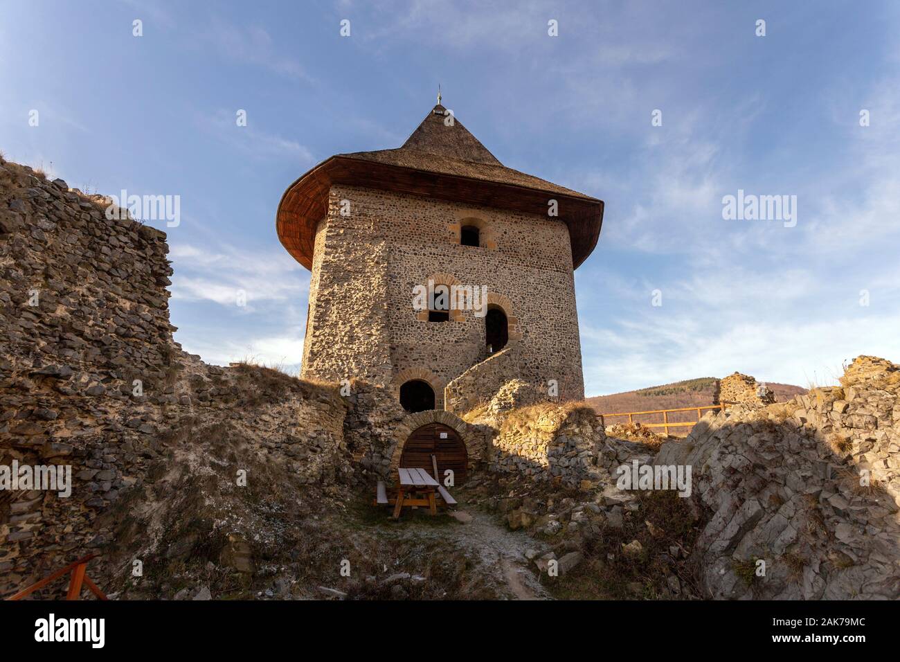 Castle of Somosko (Somoska) on the border of Hungary and Slovakia Stock ...