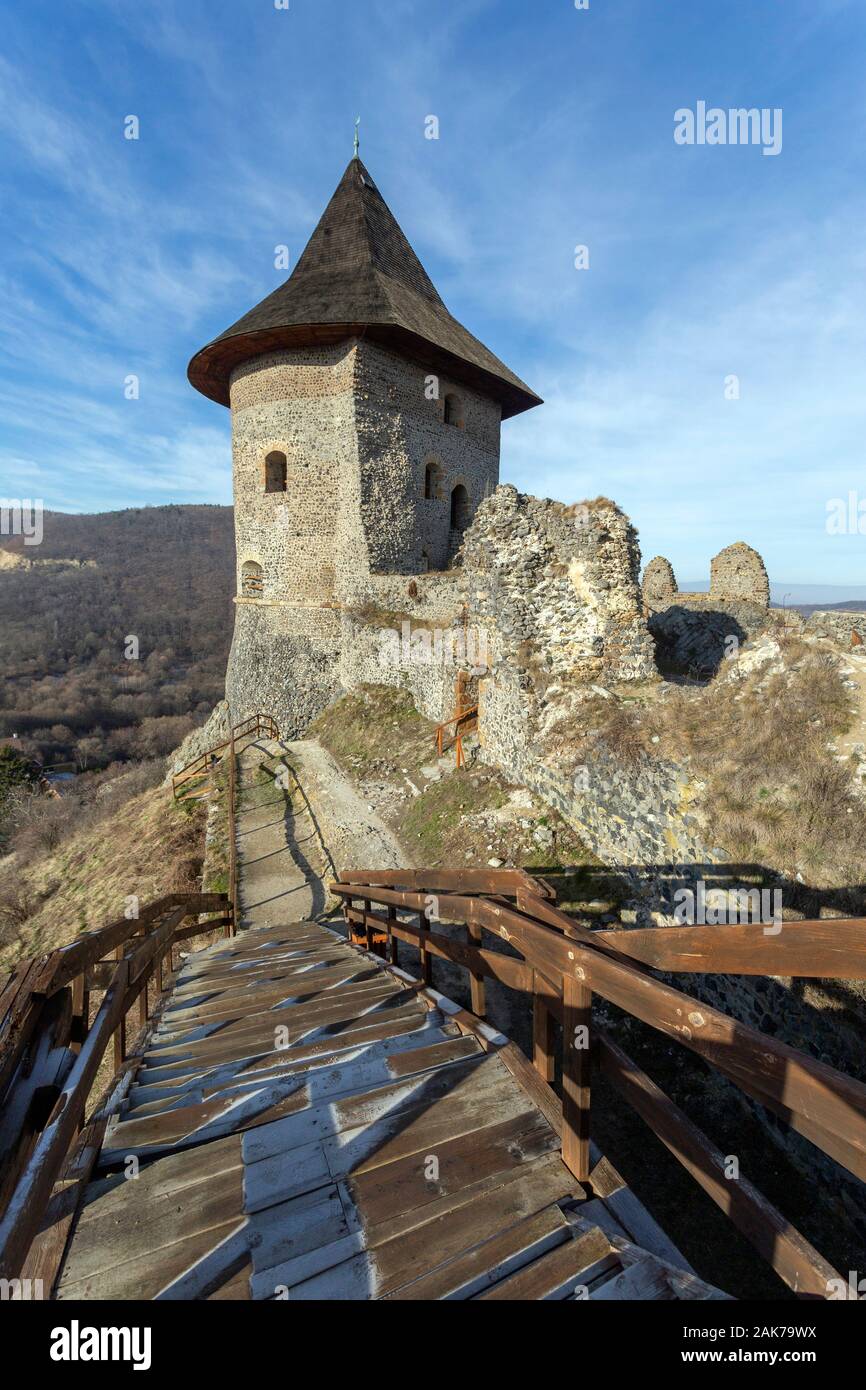 Castle of Somosko (Somoska) on the border of Hungary and Slovakia Stock ...