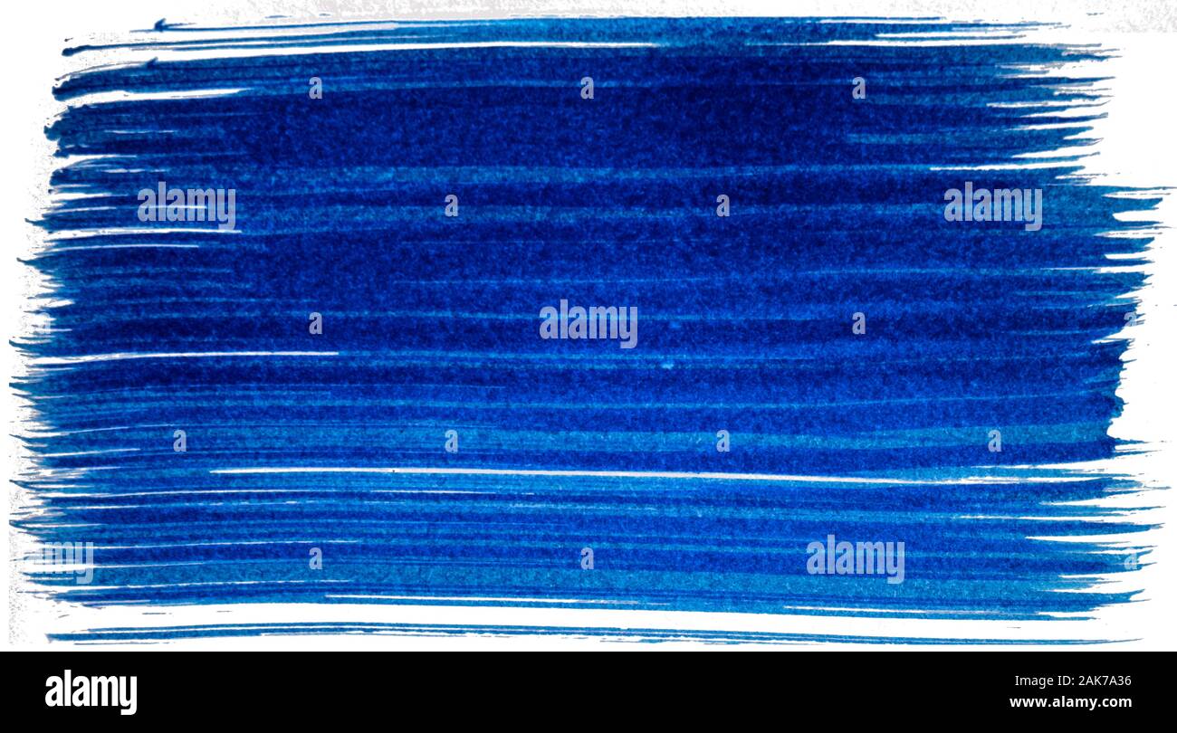 Blue smears on white paper Stock Photo - Alamy