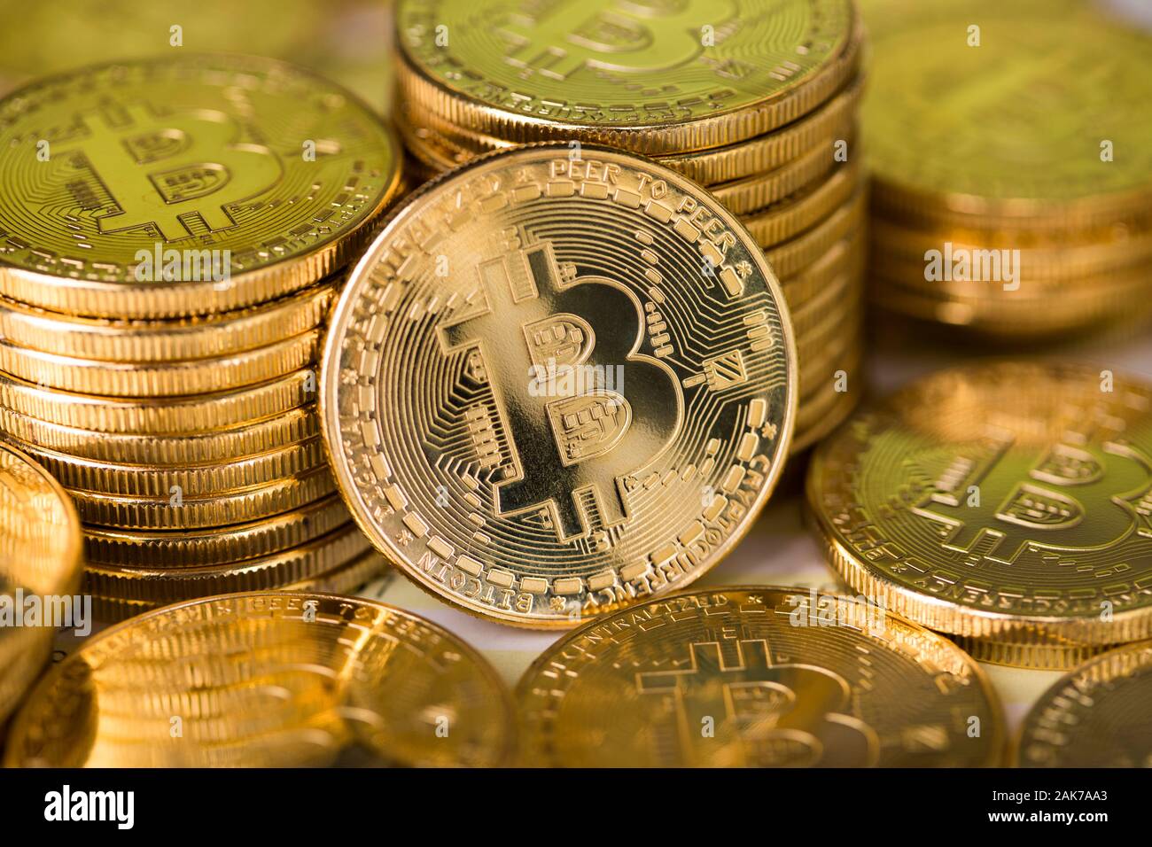 Bitcoins and new virtual money concept, financial chart Stock Photo - Alamy