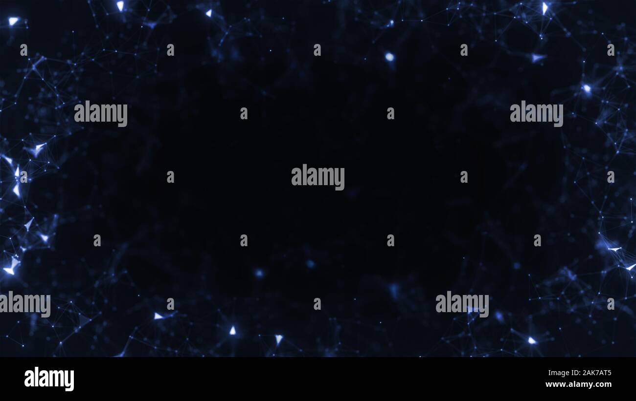 3D Illustration of an Abstract Plexus Concept Background Stock Photo ...