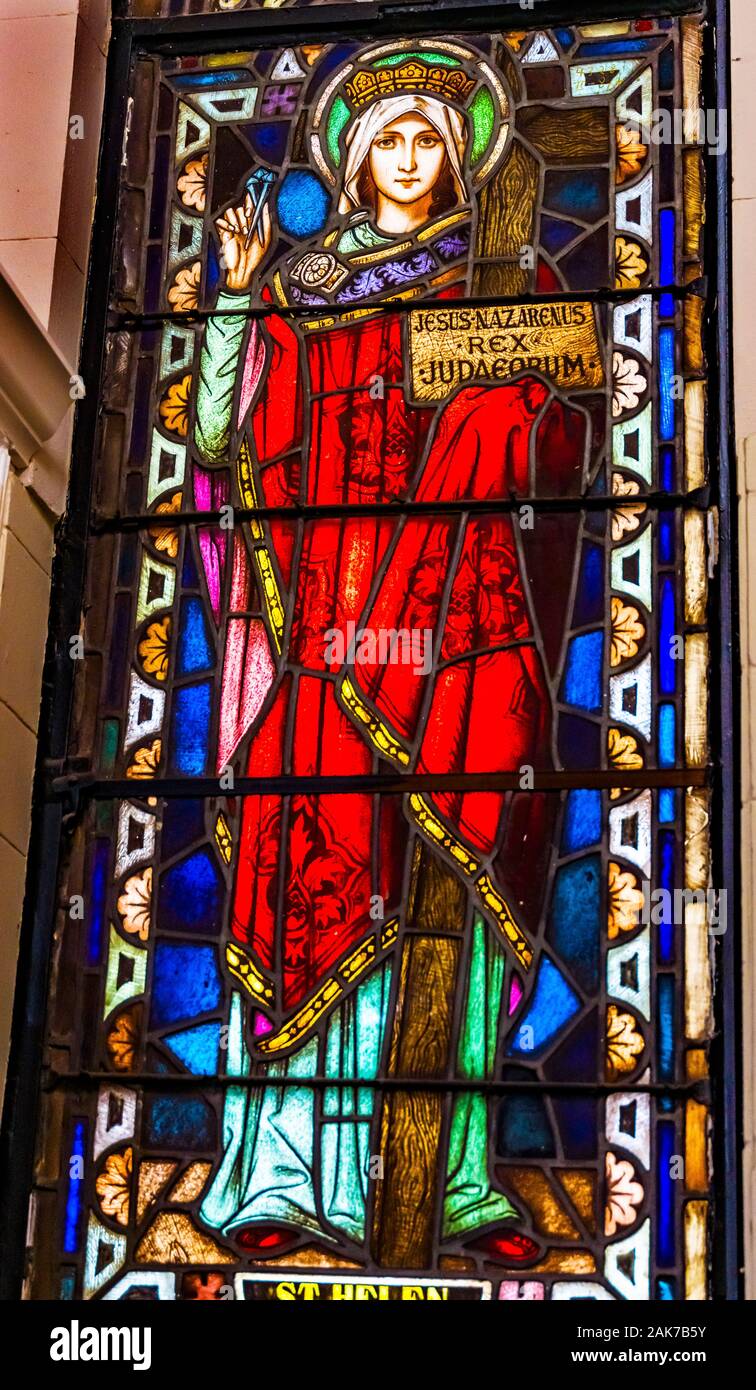 Saint Helena Stained Glass Saint Mary's Catholic Church San Antonio ...