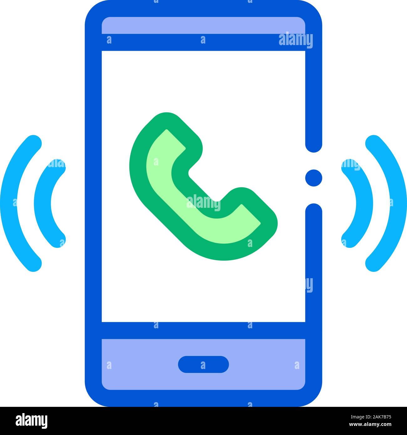 Black white outline image smartphone Cut Out Stock Images & Pictures ...