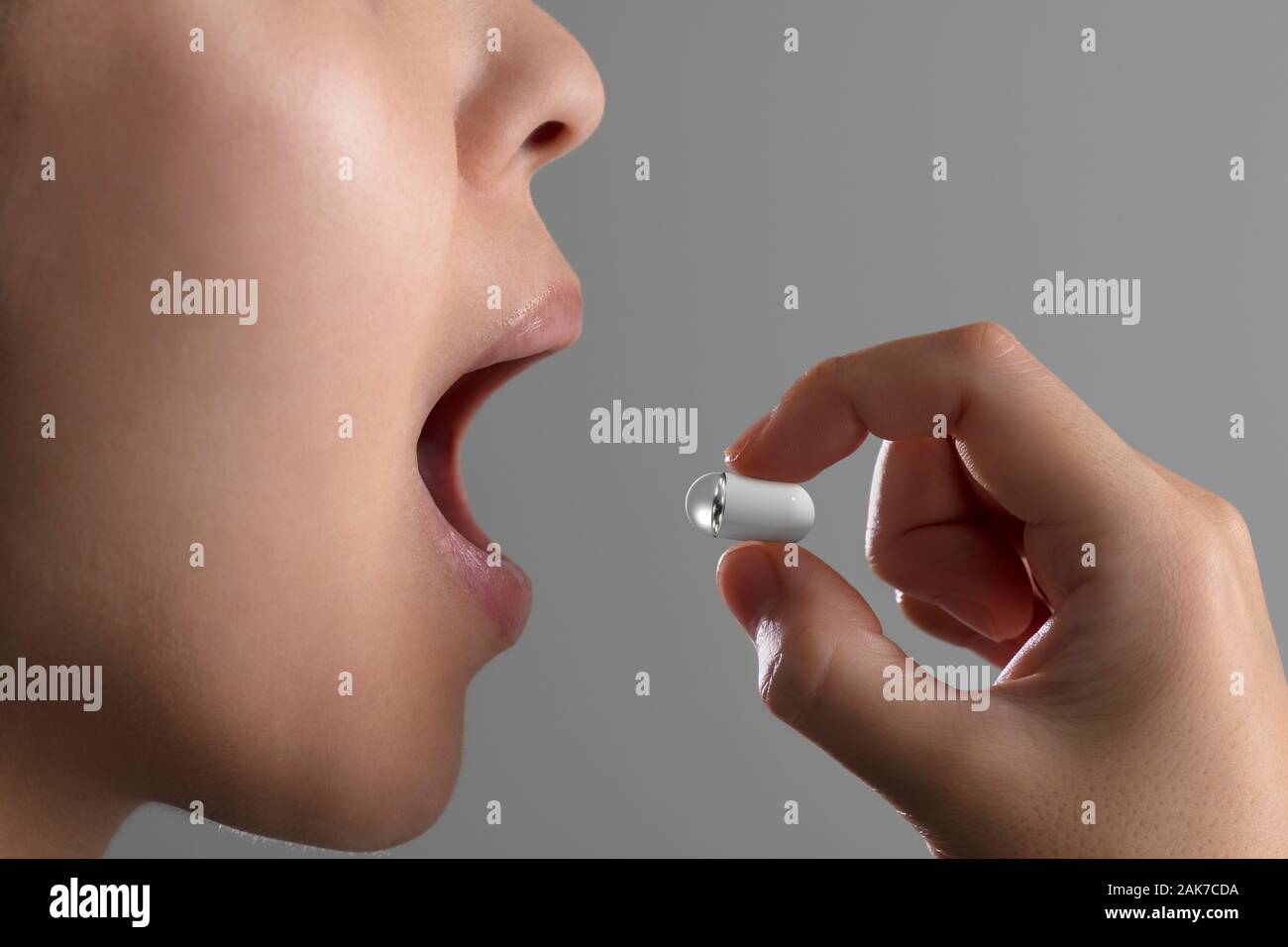 High-tech medical capsule Stock Photo - Alamy