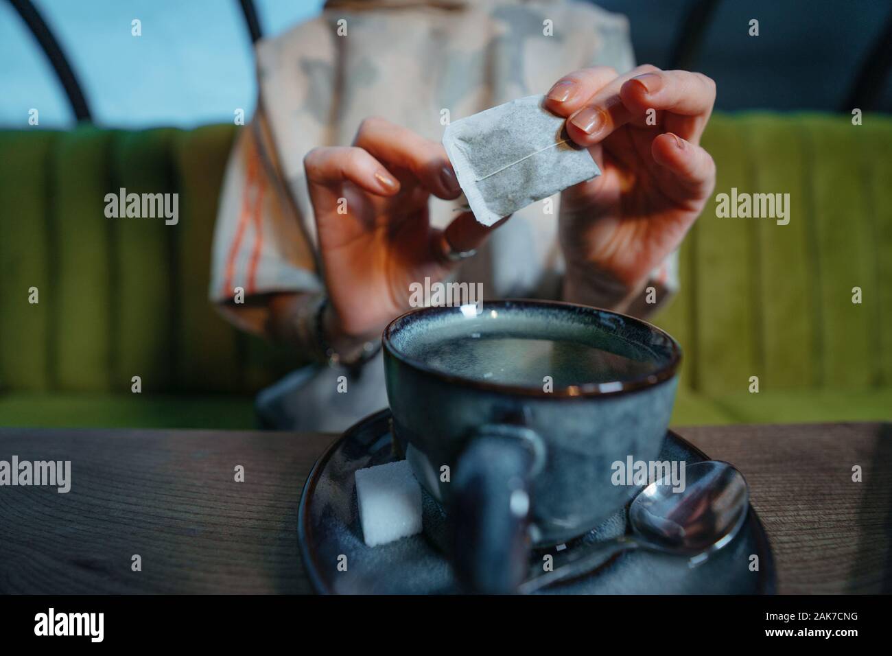 Woman Hand Teabag High Resolution Stock Photography and Images - Alamy