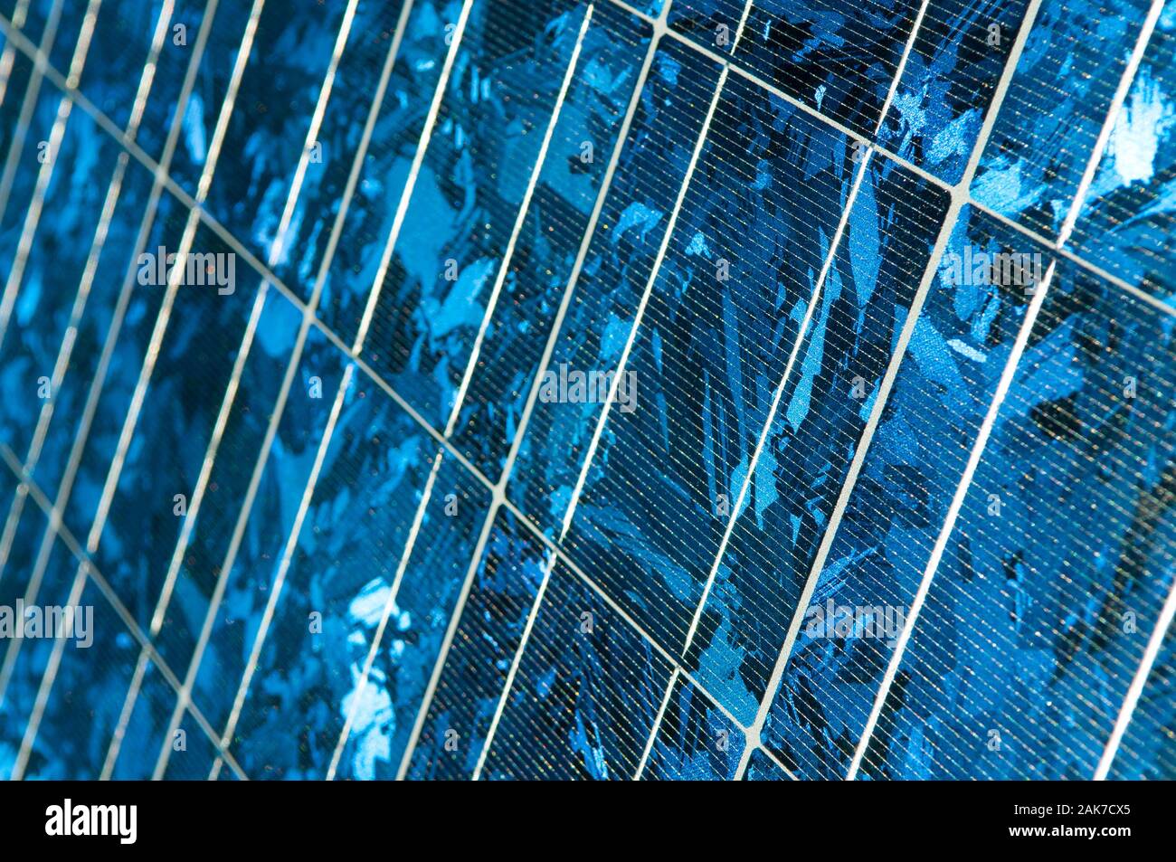 Abstract background of blue panel of photovoltaic modules of solar ...