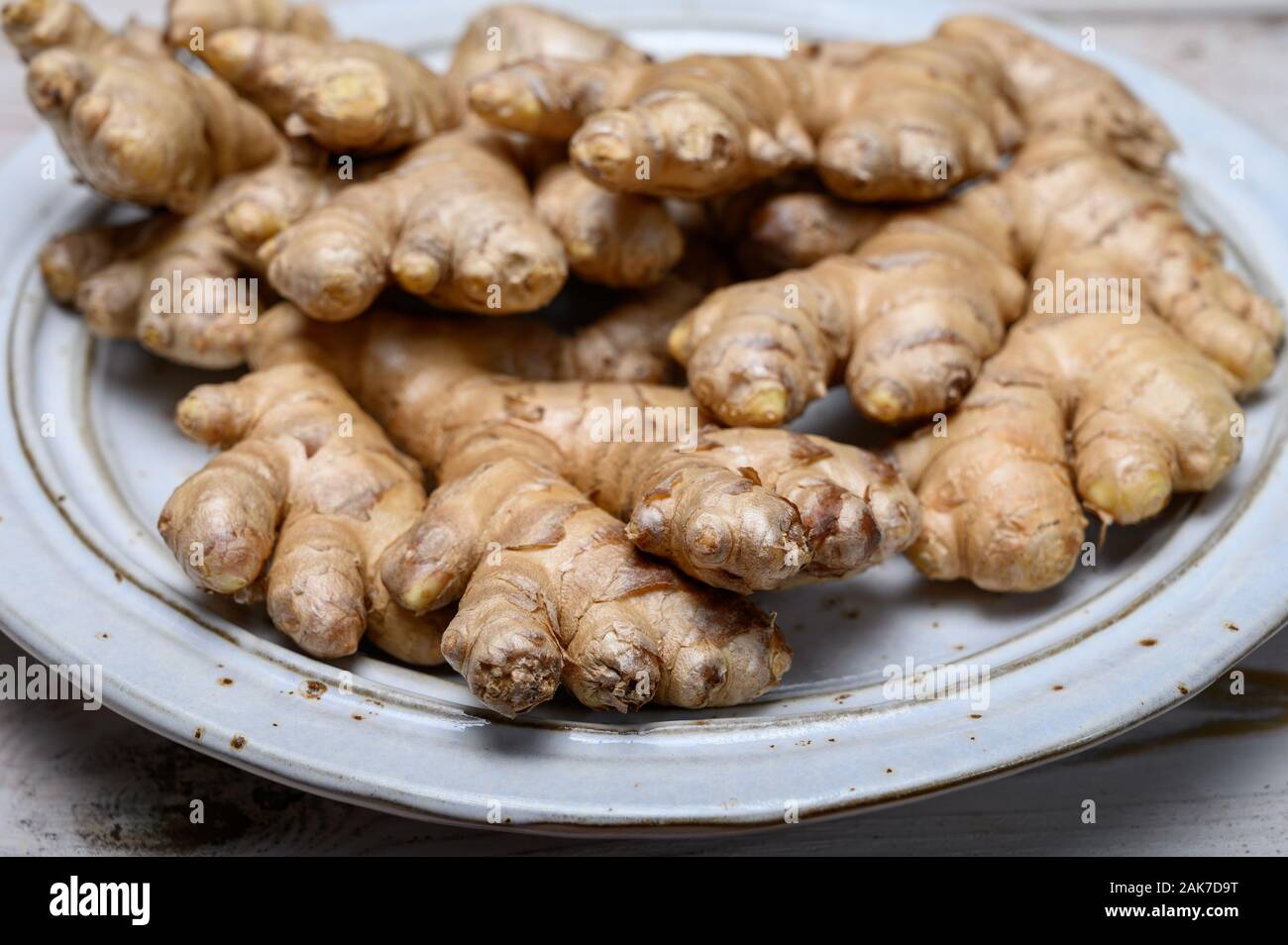 Group of fresh gember roots used for cooking and medicine Stock Photo ...