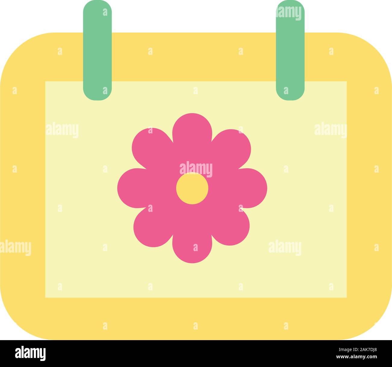 calendar with beautiful flower spring Stock Vector Image & Art - Alamy