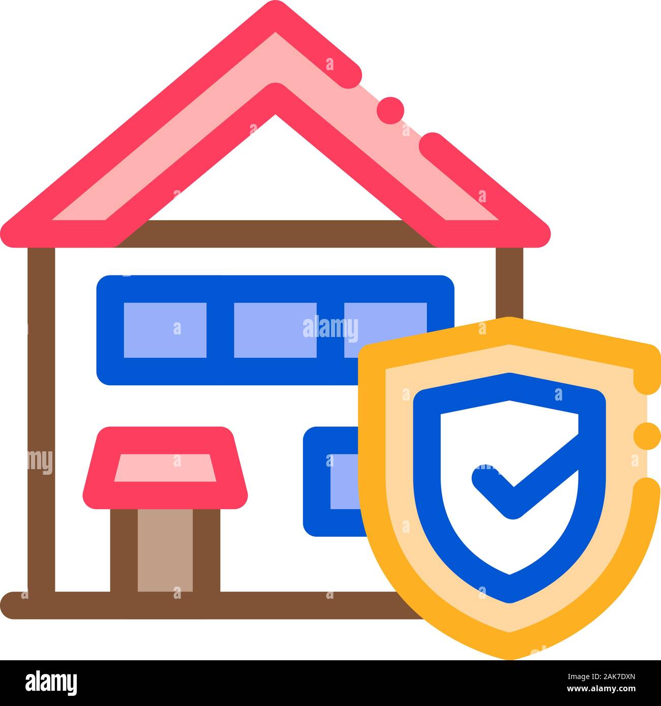 Protective House from Rat Icon Vector Outline Illustration Stock Vector ...