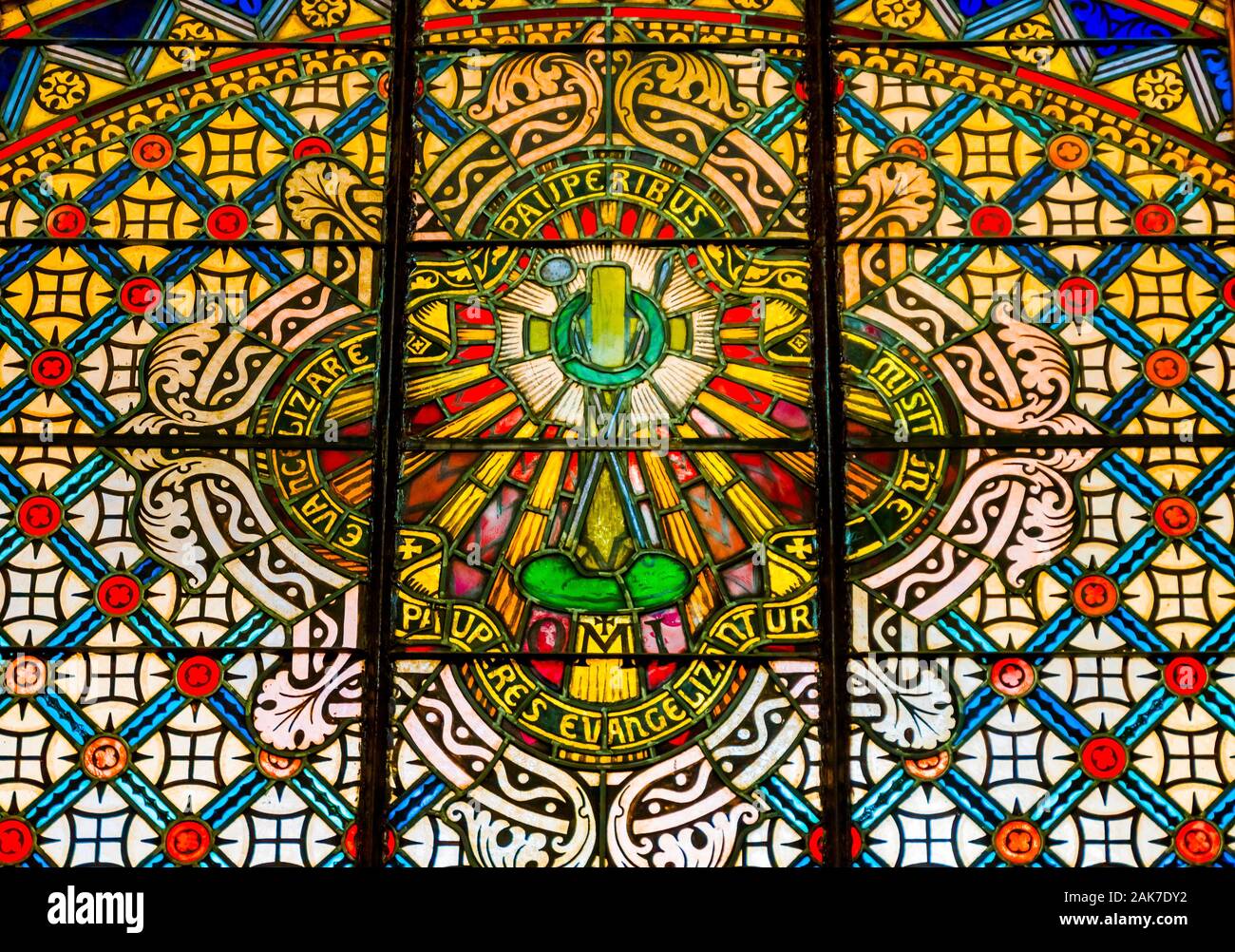 Symbol Patterns Stained Glass Saint Mary's Catholic Church San Antonio ...