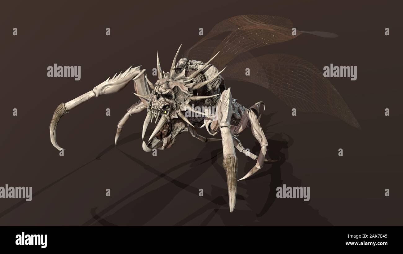the evil bug 3d render Stock Photo - Alamy