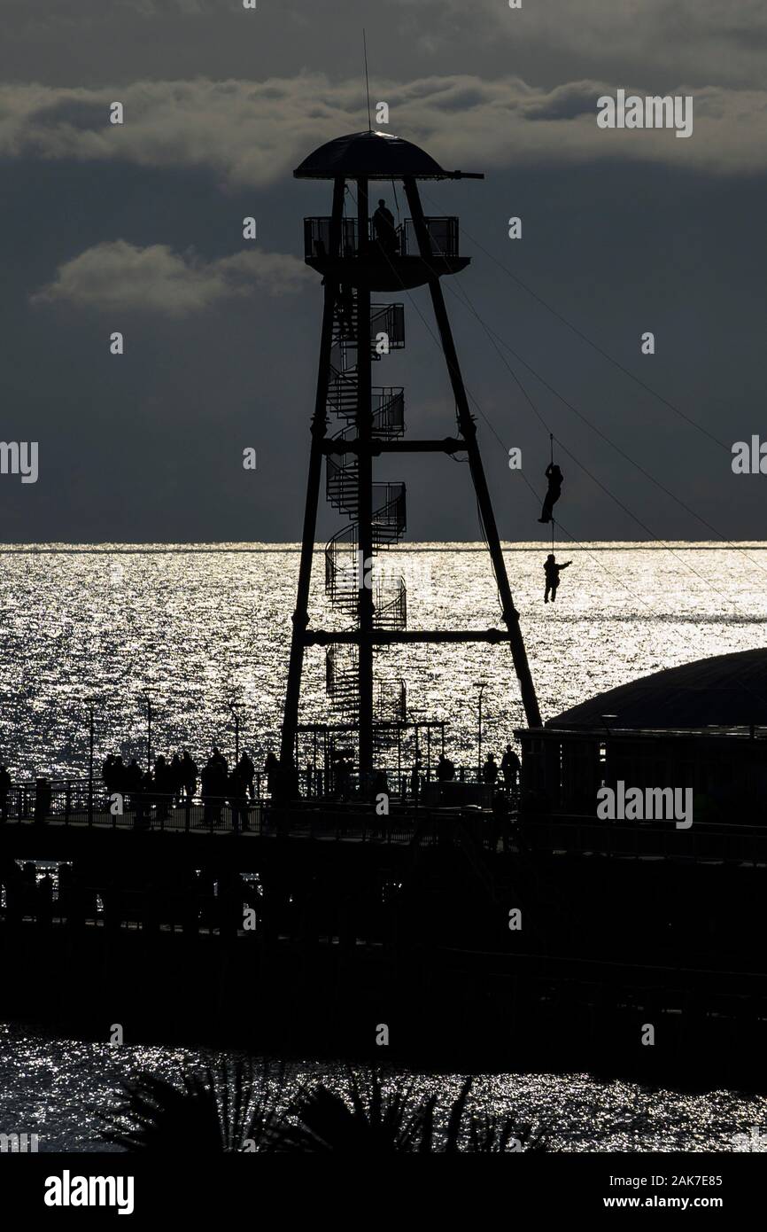 Bournemouth zipline hi-res stock photography and images - Alamy