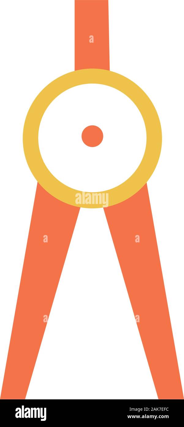 compass school accessory isolated icon Stock Vector Image & Art - Alamy