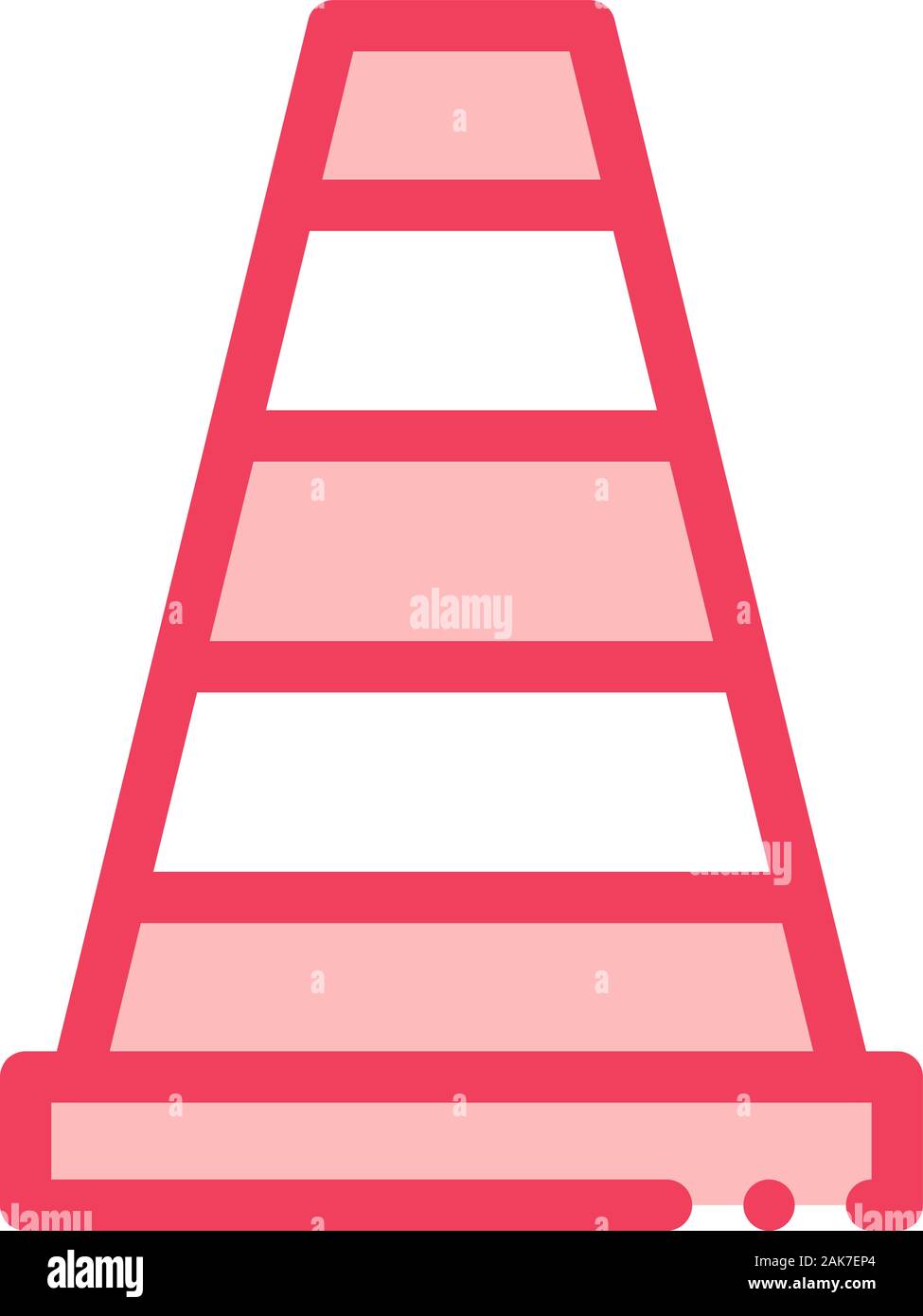 Road Cone Icon Vector Outline Illustration Stock Vector Image & Art - Alamy