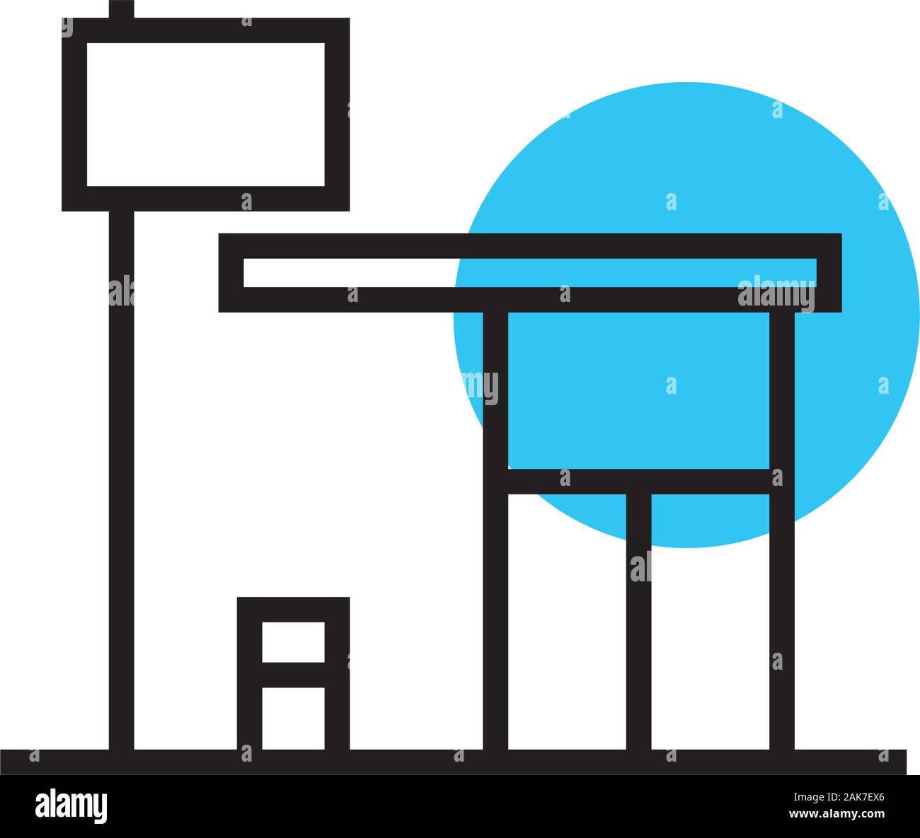 bus stop cabin isolated icon Stock Vector Image & Art - Alamy