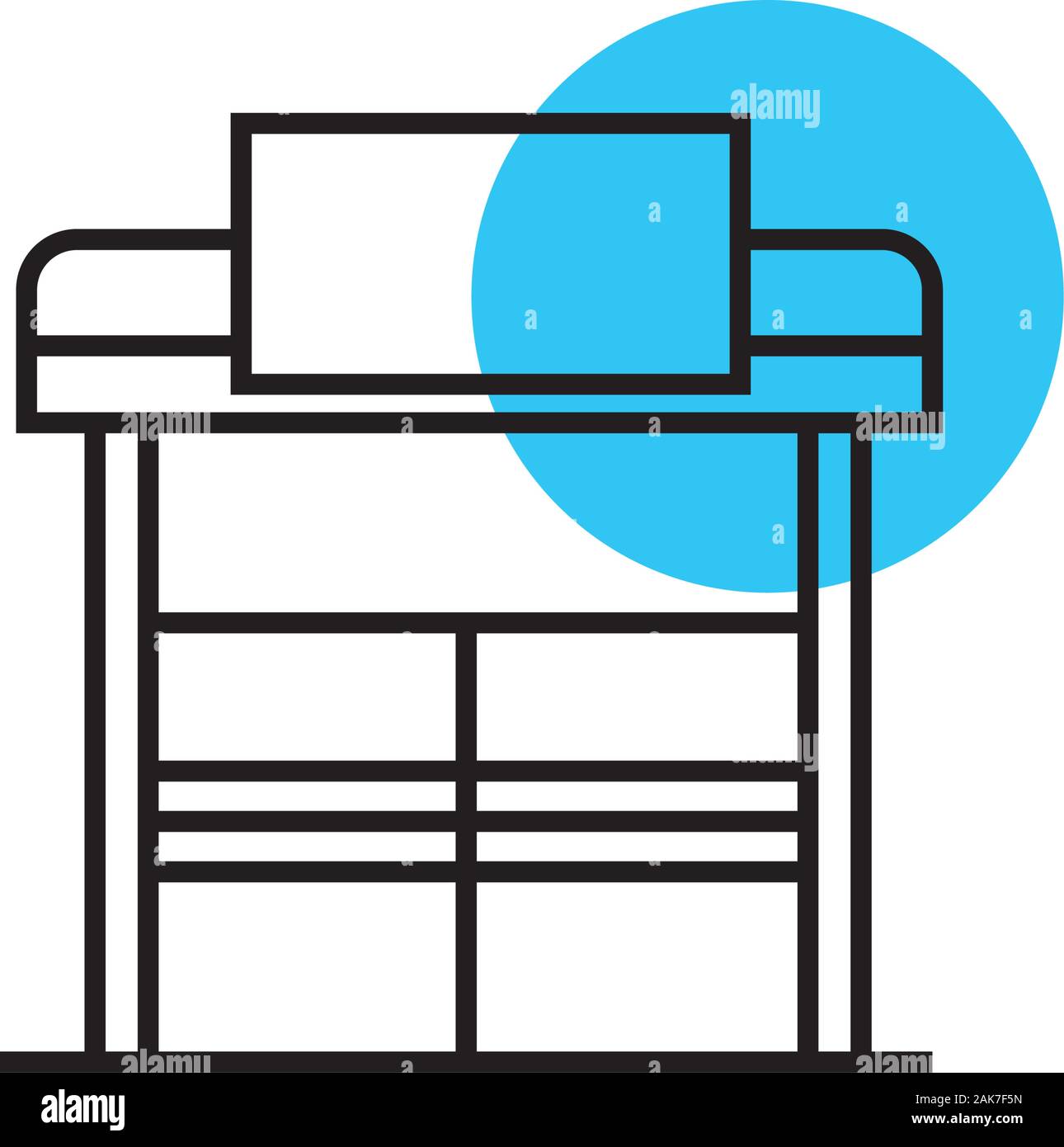 Modern facade open windows Stock Vector Images - Alamy