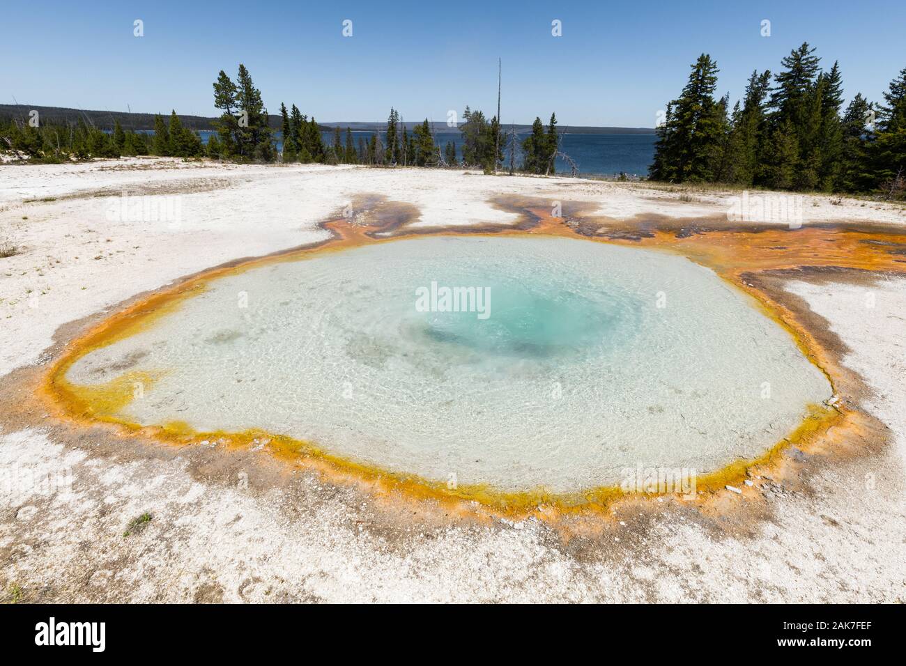 Horizontal geyser basin hi-res stock photography and images - Alamy