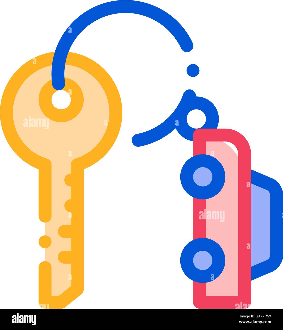 Car Keys Icon Vector Outline Illustration Stock Vector Image & Art - Alamy