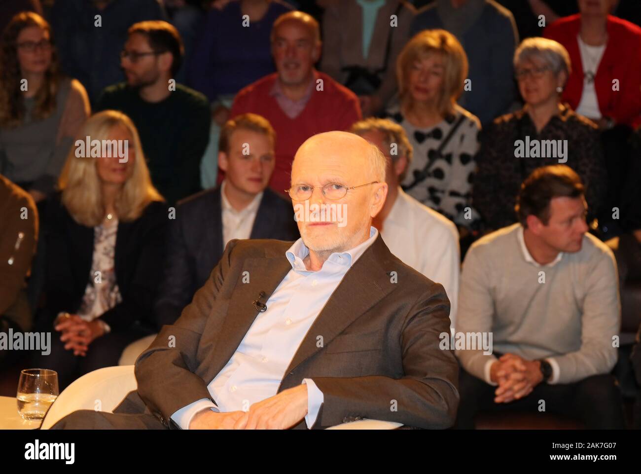 Unternehmer Dirk Rossmann bei der Aufzeichnung der ZDF-Talkshow 'Markus ...