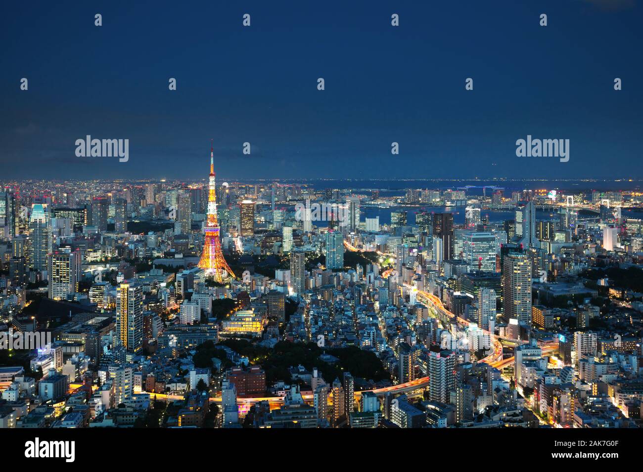Tokyo gate bridge at night hi-res stock photography and images - Alamy