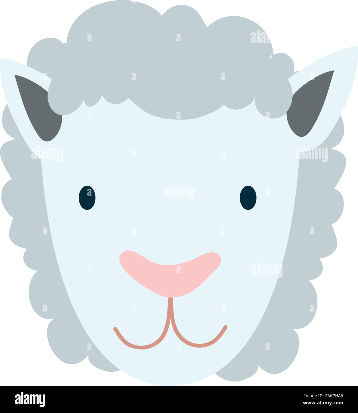 cute sheep farm animal character Stock Vector Image & Art - Alamy