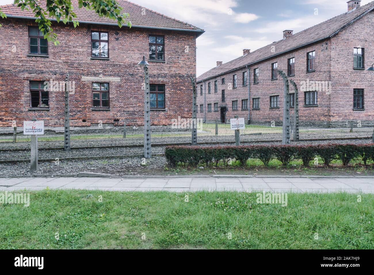 Auschwitz Memorial Prison Camp Stock Photo - Alamy