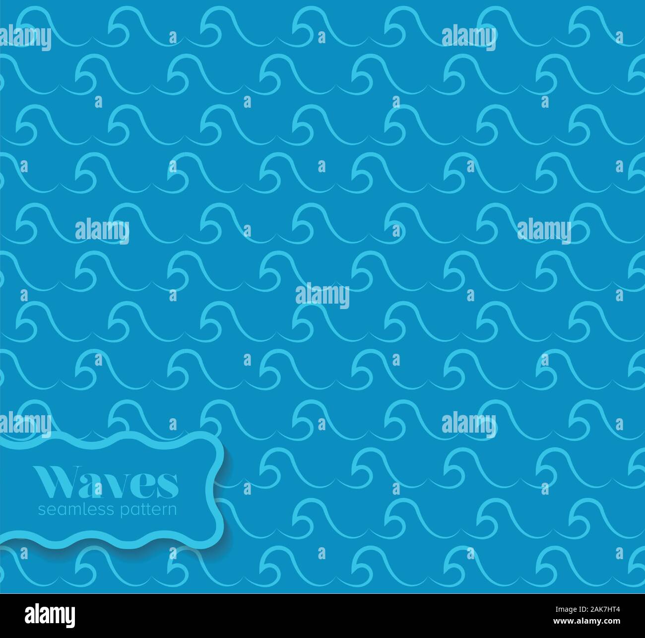 Blue waves background vector design Stock Vector Image & Art - Alamy