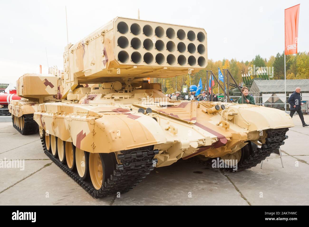 Heavy fire-throwing TOS-1A system. Russia Stock Photo - Alamy