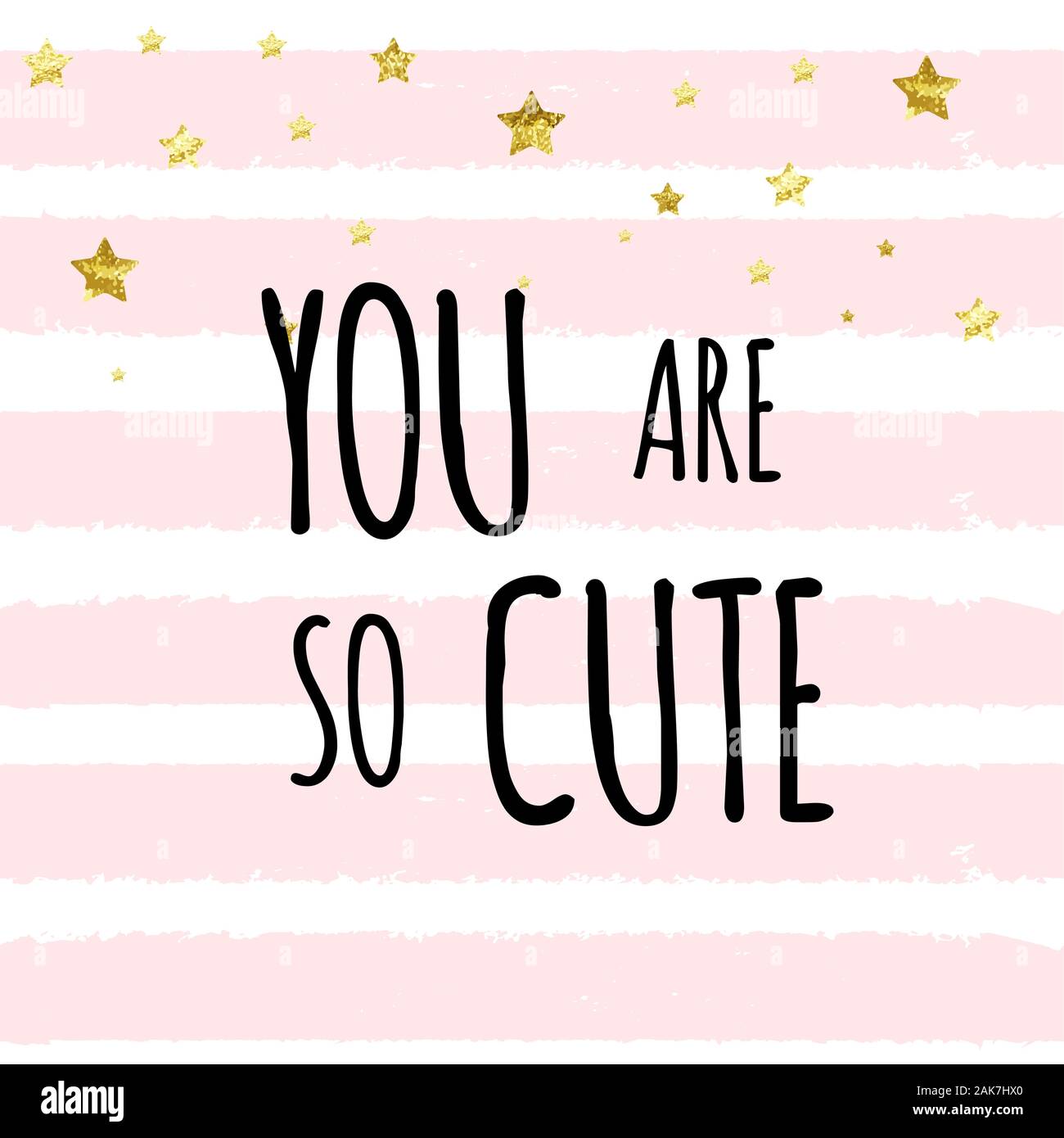 You are so cute abstract background. Vector Illustration Stock Vector ...