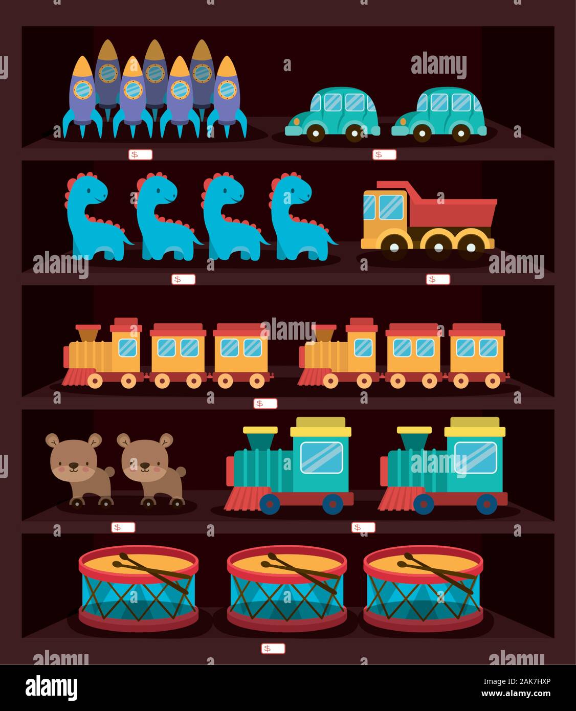 Toys icon set vector design Stock Vector Image & Art - Alamy