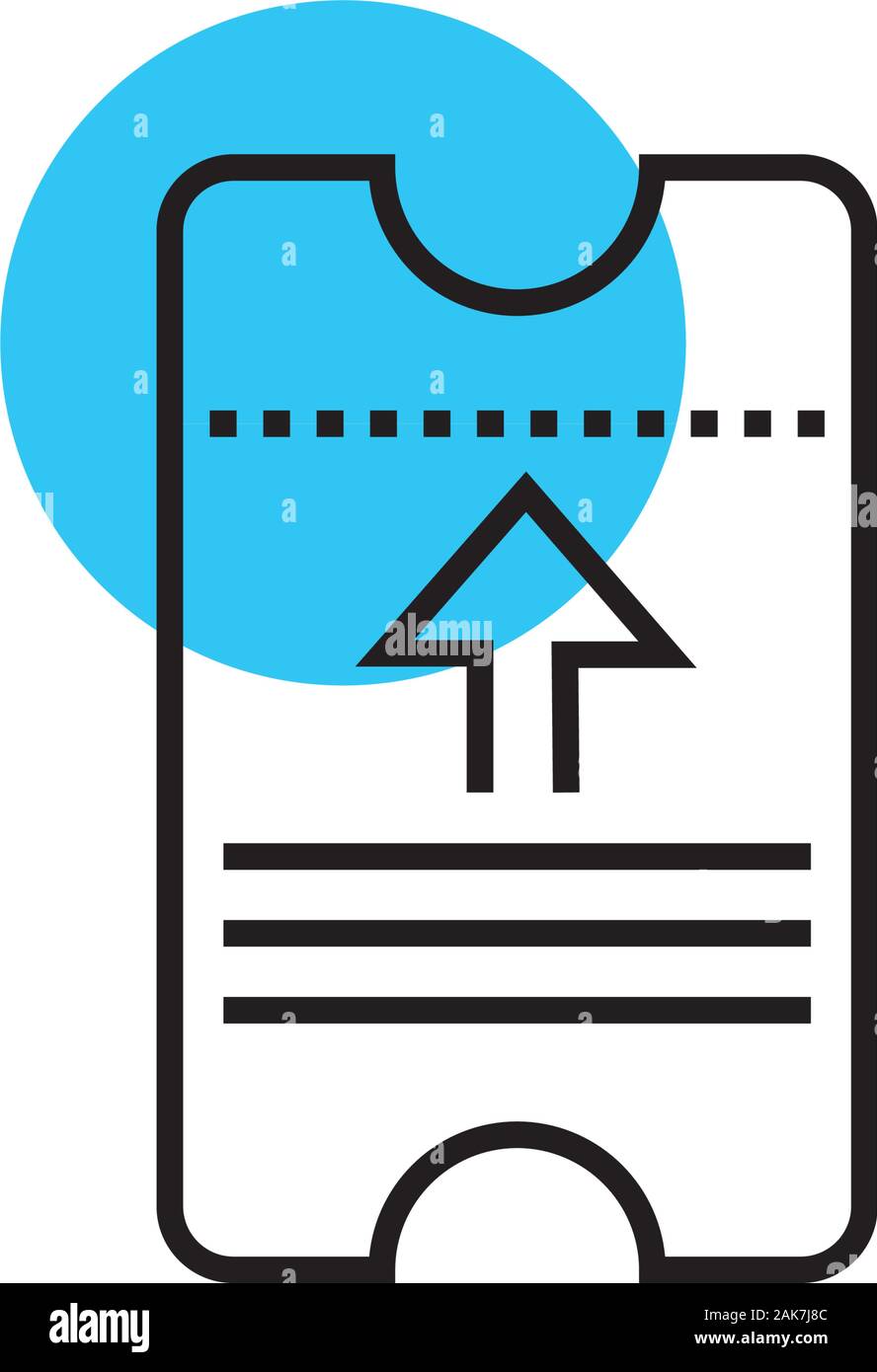 ticket paper entrance isolated icon Stock Vector Image & Art - Alamy