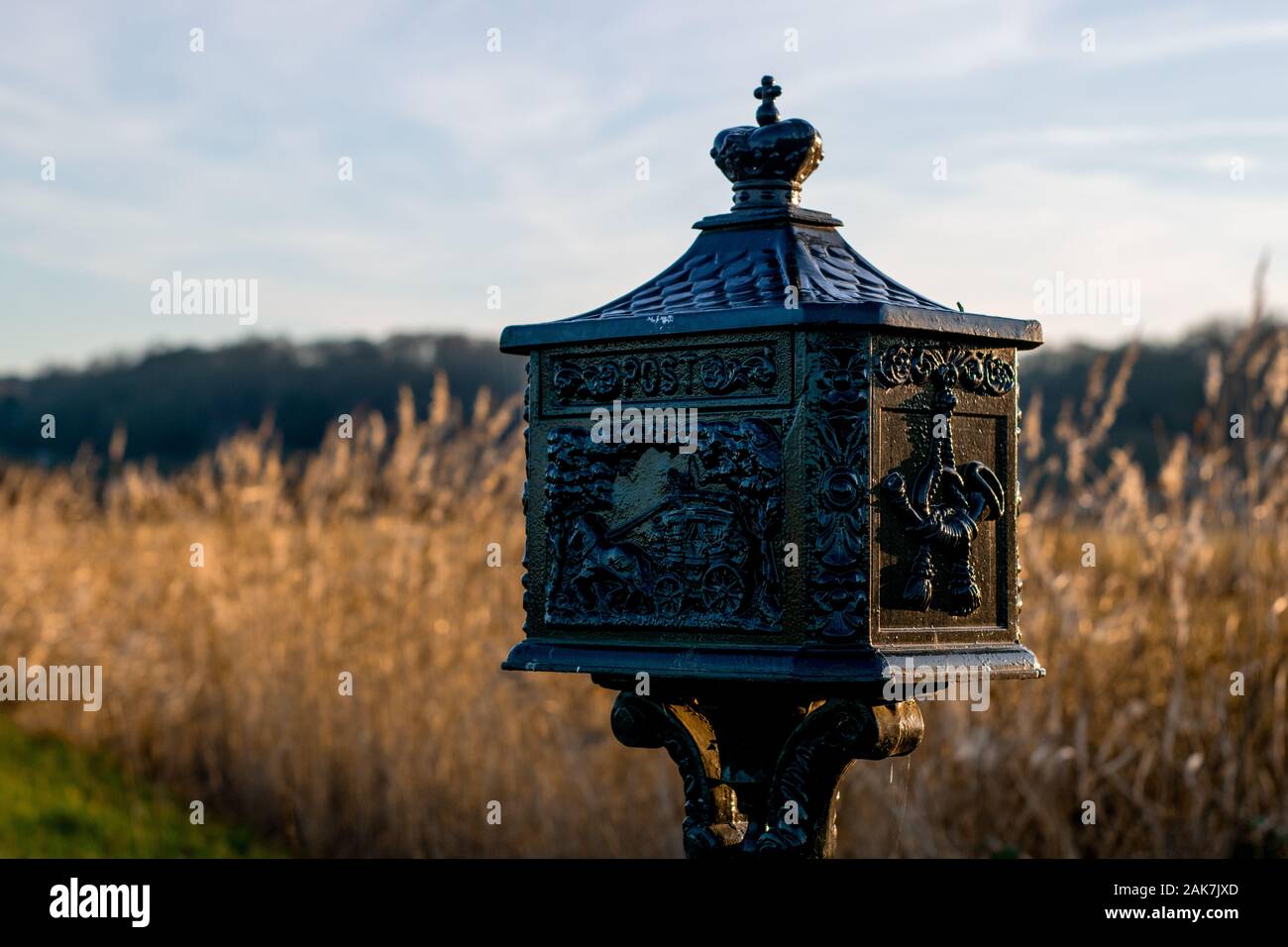 Old Dutch mailbox in Dutch polder landscape Stock Photo - Alamy