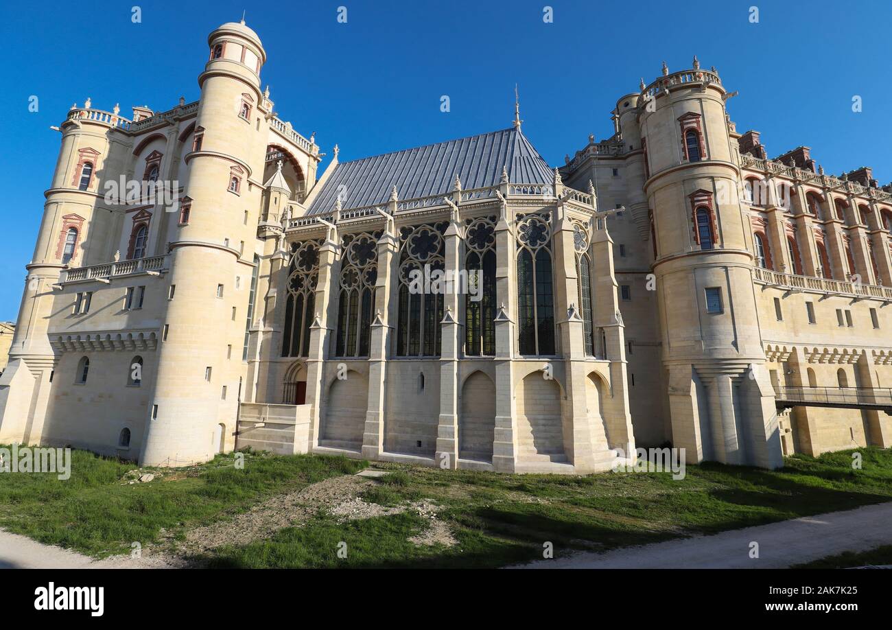 Saint-Germain-en-Laye castle located around 13 miles west of Paris. It ...