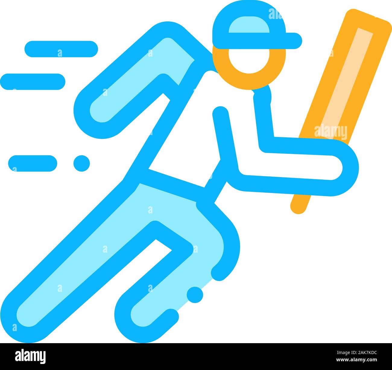 Running Athlete Icon Vector Outline Illustration Stock Vector Image ...