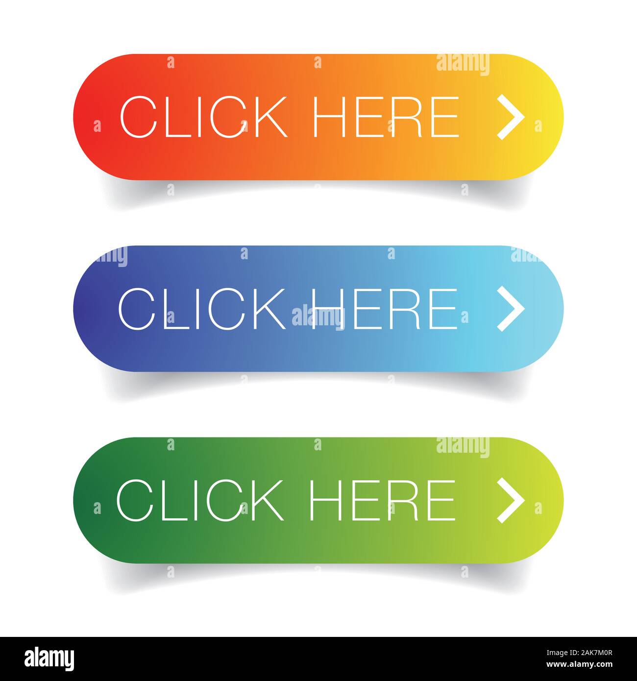 Click here Call to action button Stock Vector Image & Art - Alamy