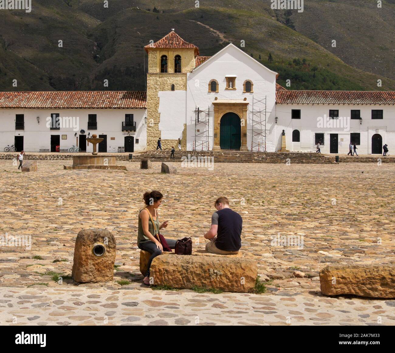 Iglesia Catedral (cathedral church) and terracotta-roofed, whitewashed ...