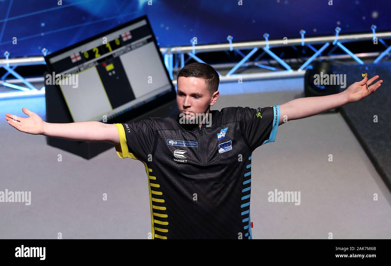 Leighton Bennett during day four of the BDO World Professional Darts ...