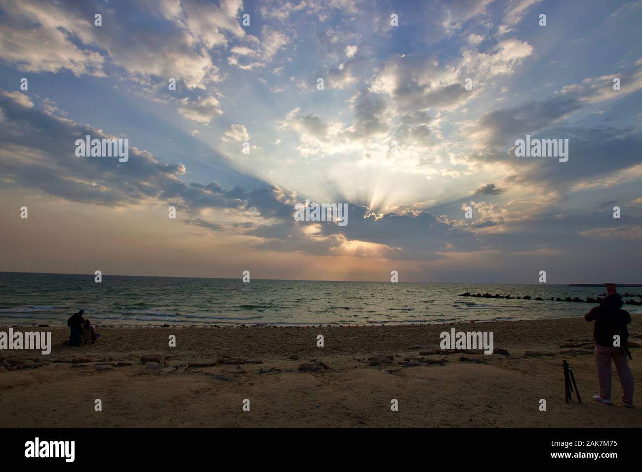 Sunrise at seaside of kuwait hi-res stock photography and images - Alamy